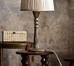 Mabel Fluted Candlestick Table Lamp | Greenrow