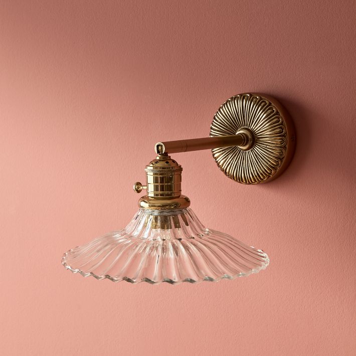 Glass wall sconce store