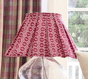 Printed Pleated Lamp Shade & Slipcover | Greenrow