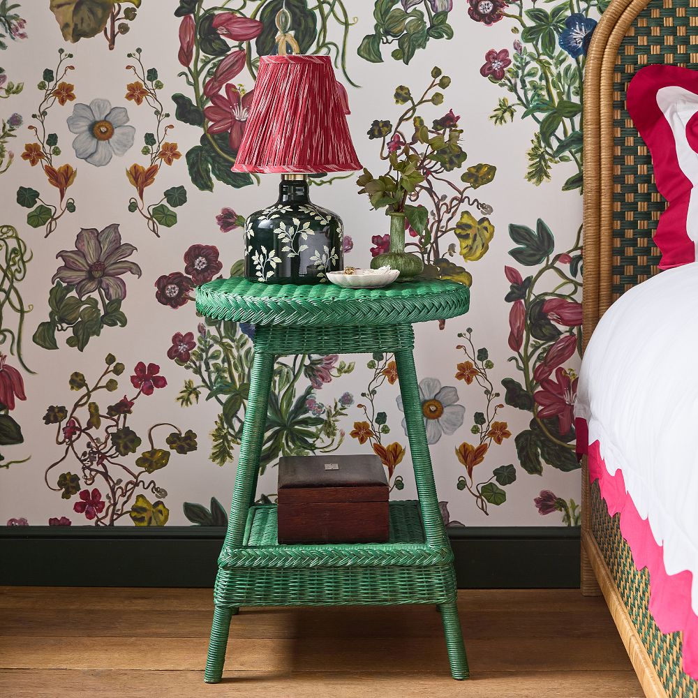 Alfie Braided Wicker Side Table | Greenrow