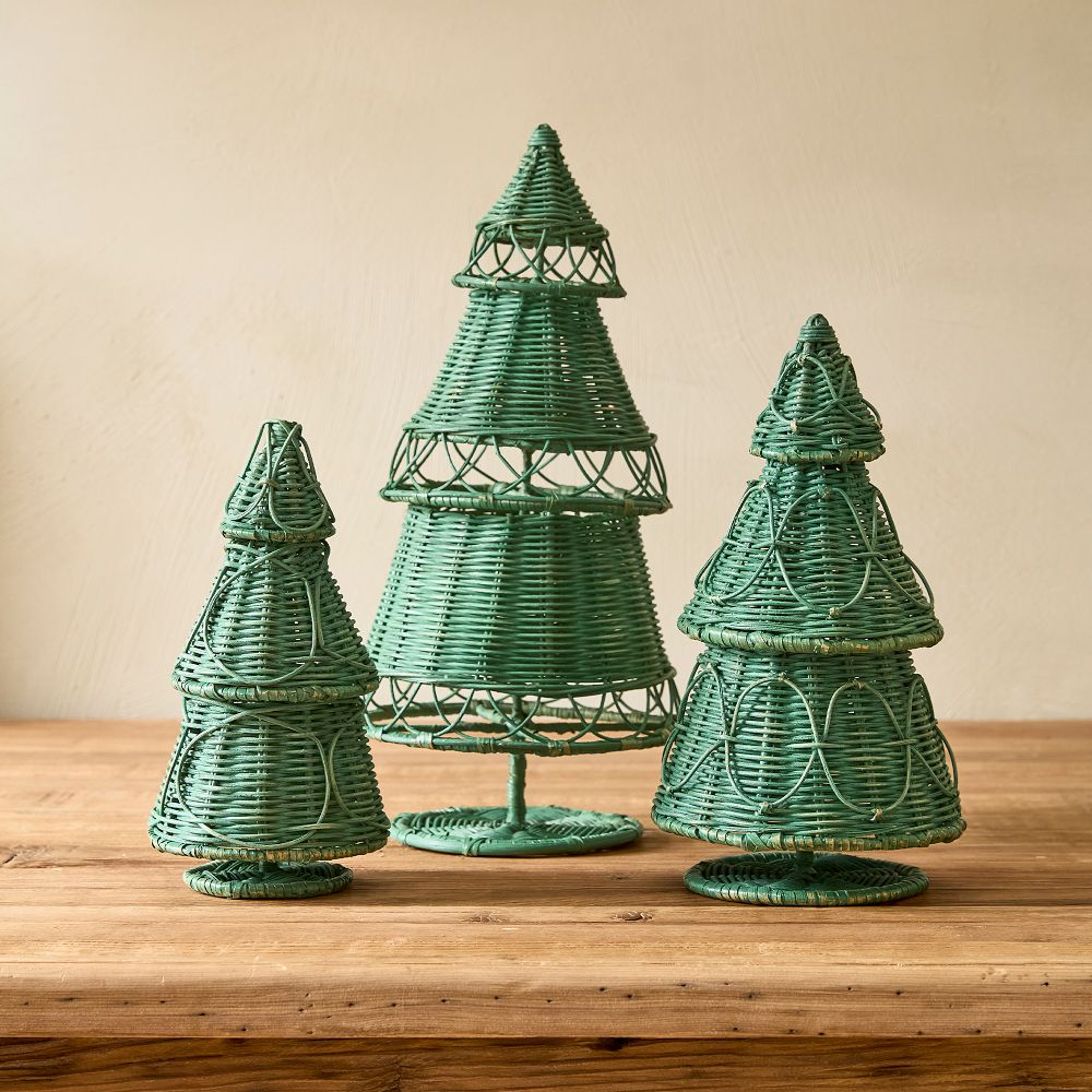 Wicker Christmas Trees | Greenrow