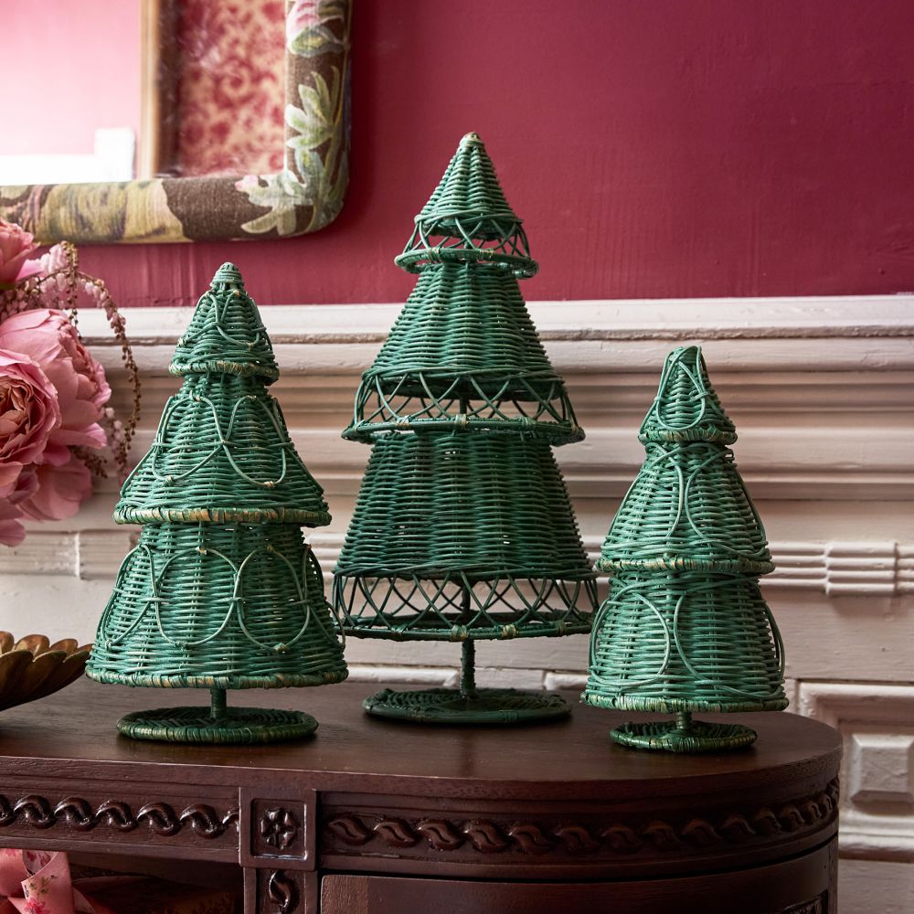 Wicker Christmas Trees | Greenrow